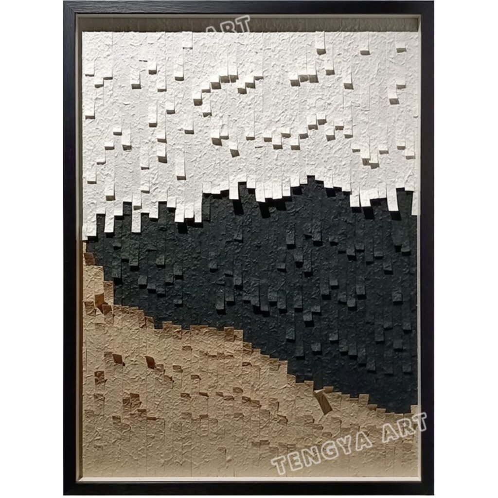 Paper Color Blocking Wall Art | Guangxi Tengya Yigu Crafts Co., Ltd